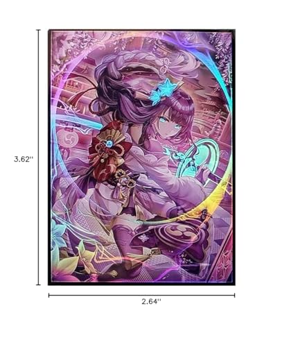 120PCS Holographic Flashing (General Thunder) Top Loading Trading Card Sleeves Deck Protector for TCG Standard Size Cards 67x92mm