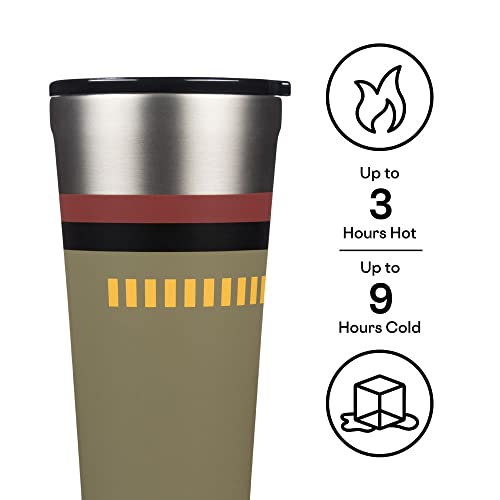 Corkcicle Disney Star Wars 16 Oz Stainless Steel Travel Tumbler & Lid, Boba Fett