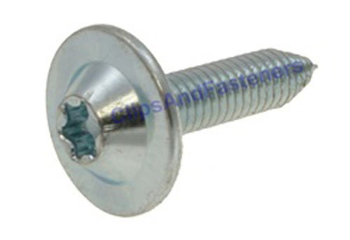 50 M6-1.0 X 25mm Torx Head Body Bolts Zinc