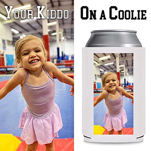 Cool Coast Products | Personalized Custom Can Cooler | Upload ANY Photo Full Color | Funny Novelty Can Coolie Huggie | Beverage Holder | Craft Beer Engagement Wedding Gifts | Insulated (2 Pack)