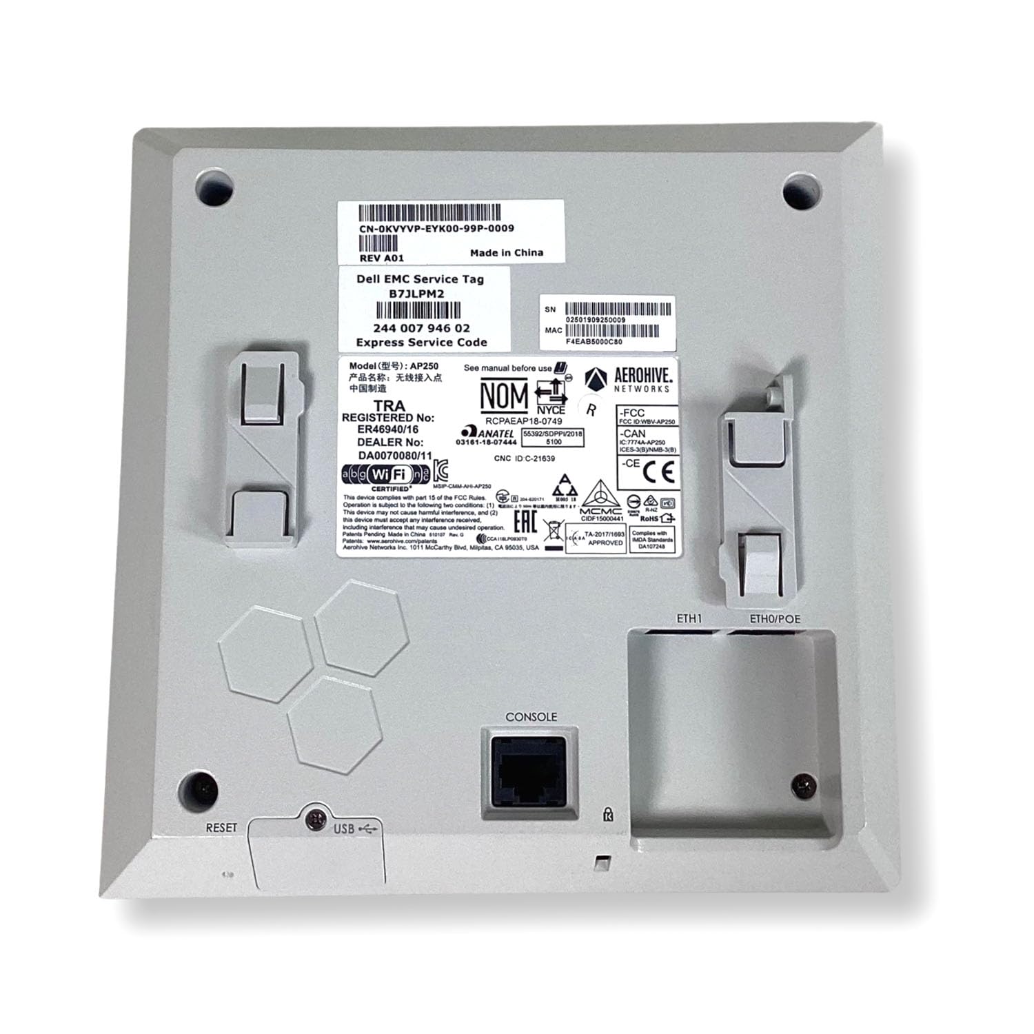 Aerohive AP250 Indoor Wireless Access Point AH-AP-250-AC-FCC
