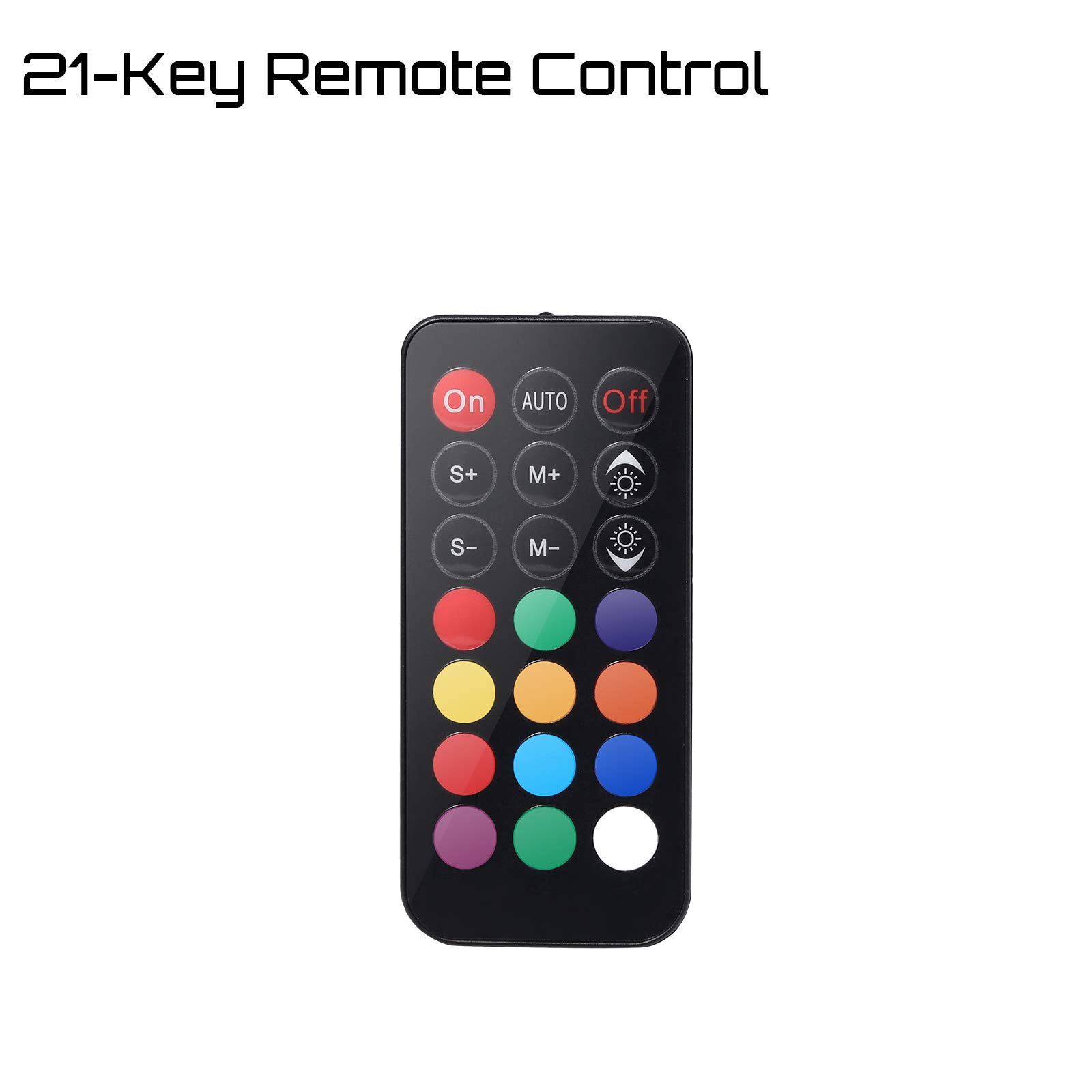 upHere 10 Port 6PIN SATA RGB Hub with 21-Key Remote Control Black MBX10
