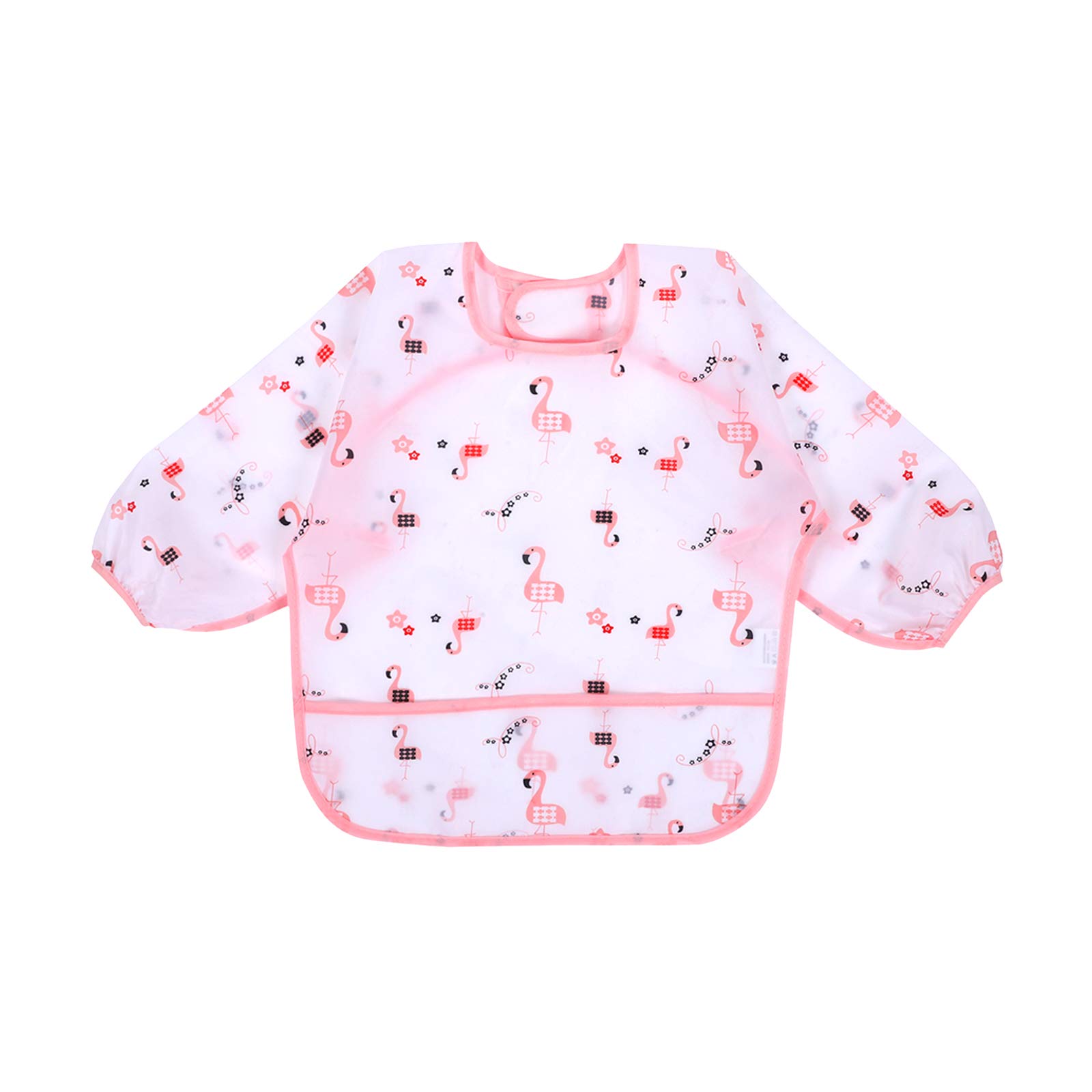 Accmor 3 Pack Long Sleeve Baby Bibs, Waterproof Sleeved Bib, Toddler Soft Bib for 6-24 Months
