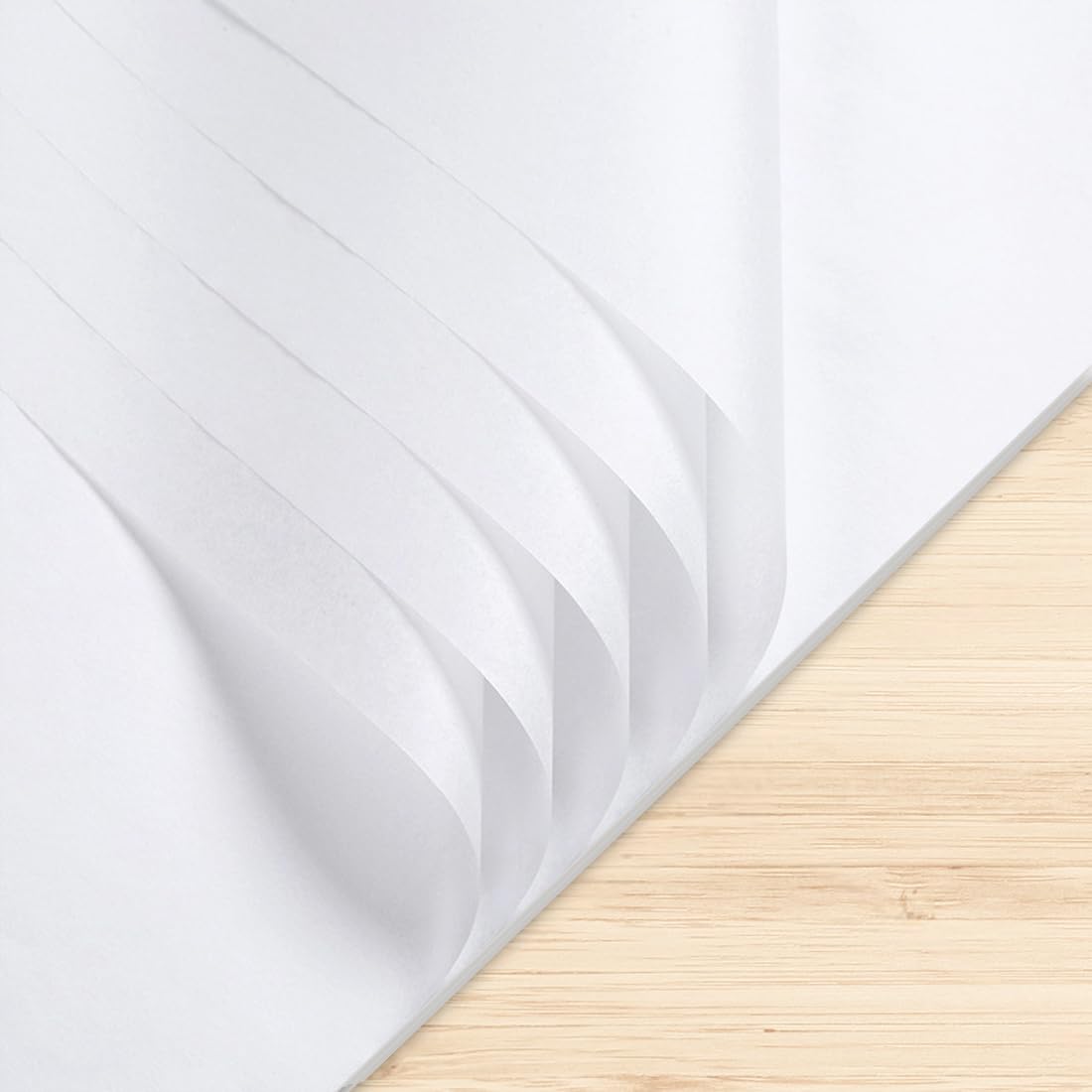 100 Sheets 20"x14" White Wrapping Tissue Paper Bulk for Gift Bags Christmas Weddings Birthday Arts Craft Party Decoration