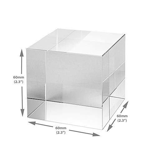 Amlong Crystal K9 Optical Glass Prism Cube, 60mm (2.3 Inch)