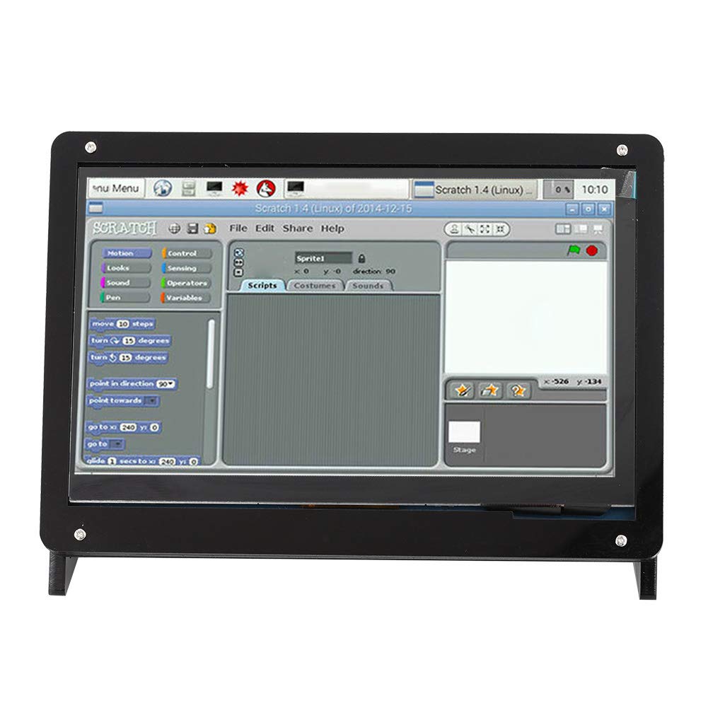Fudax 7 Inch IPS Touch Display Screen Case, Monitor Case, for Raspberry Pi with(Plastic Bracket Shell)