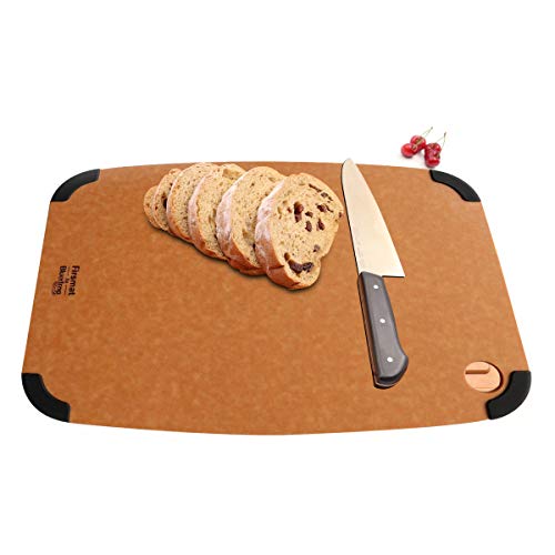 Firsmat Wood Fiber Cutting Board, Chopping Plate for Kitchen Cutting Bread Fruit Vegetables Cheese,Food Grade