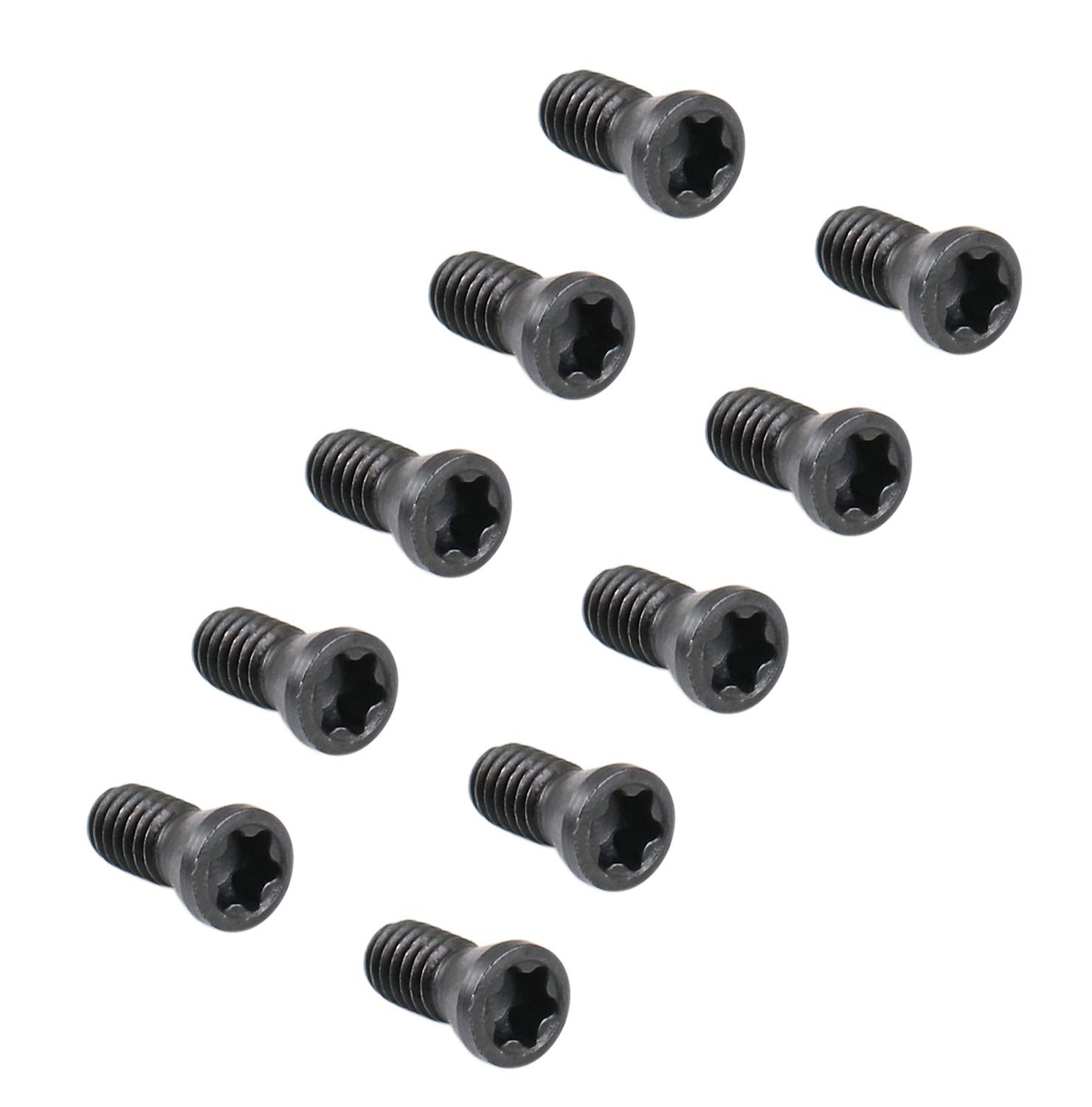 Accusize Industrial Tools M2.5 by 6 Replacement Screws for Indexable Face Mill and End Mills, 10 Pc, 0046-0910x10