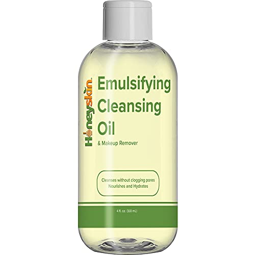 Emulsifying Deep Cleansing Oil and Make Up Remover - Face Cleanser for Women with Manuka Oil - Facial Moisturizer and Pure Cleansing Oil for All Skin Types (4oz)