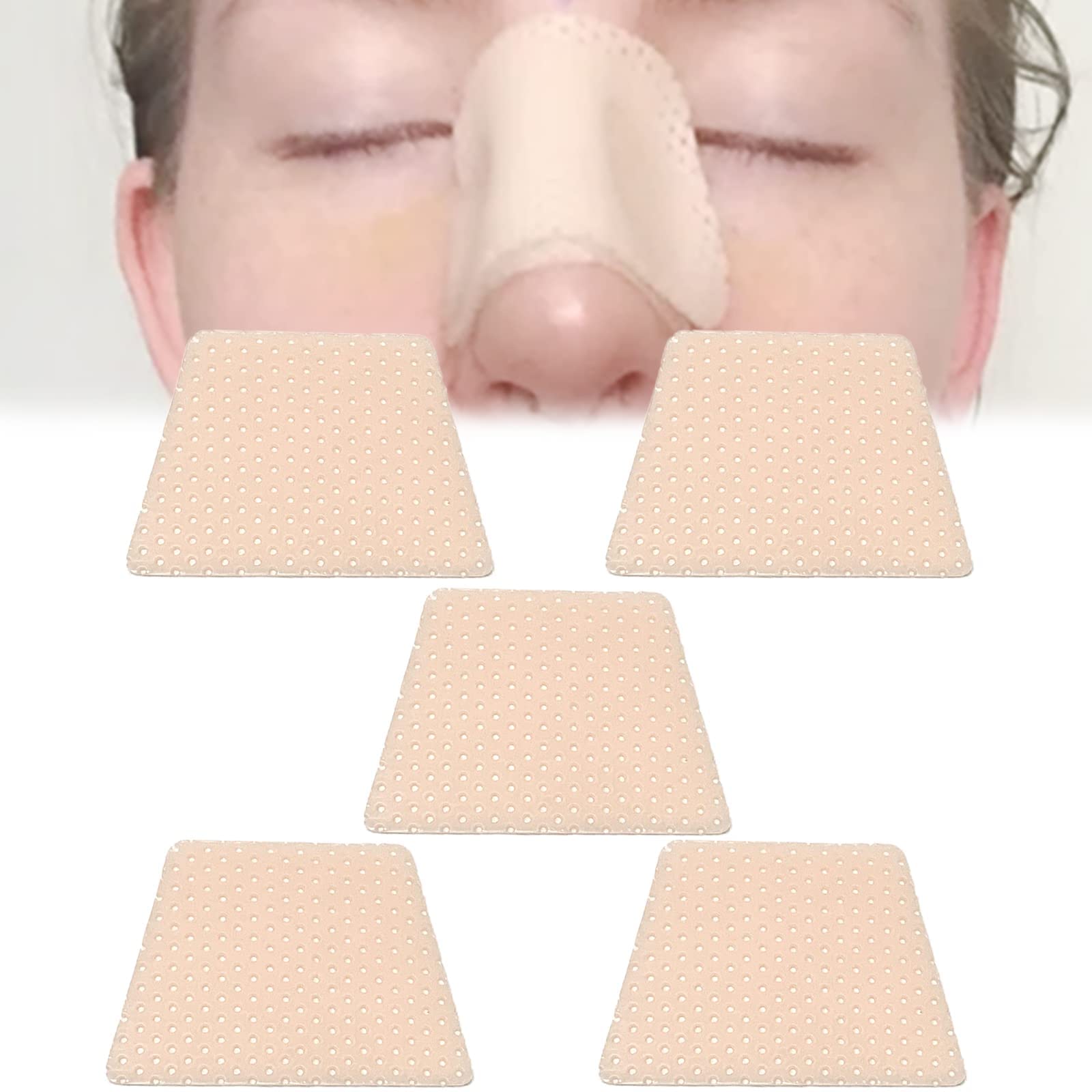 CHOYTONG Thermoplastic Nasal Splints - Nose External Support Protector for Nose Brace Fracture, Rhinoplasty Septoplasty Surgery, ENT, Orthopedic Immobilization,5 PCS (M)