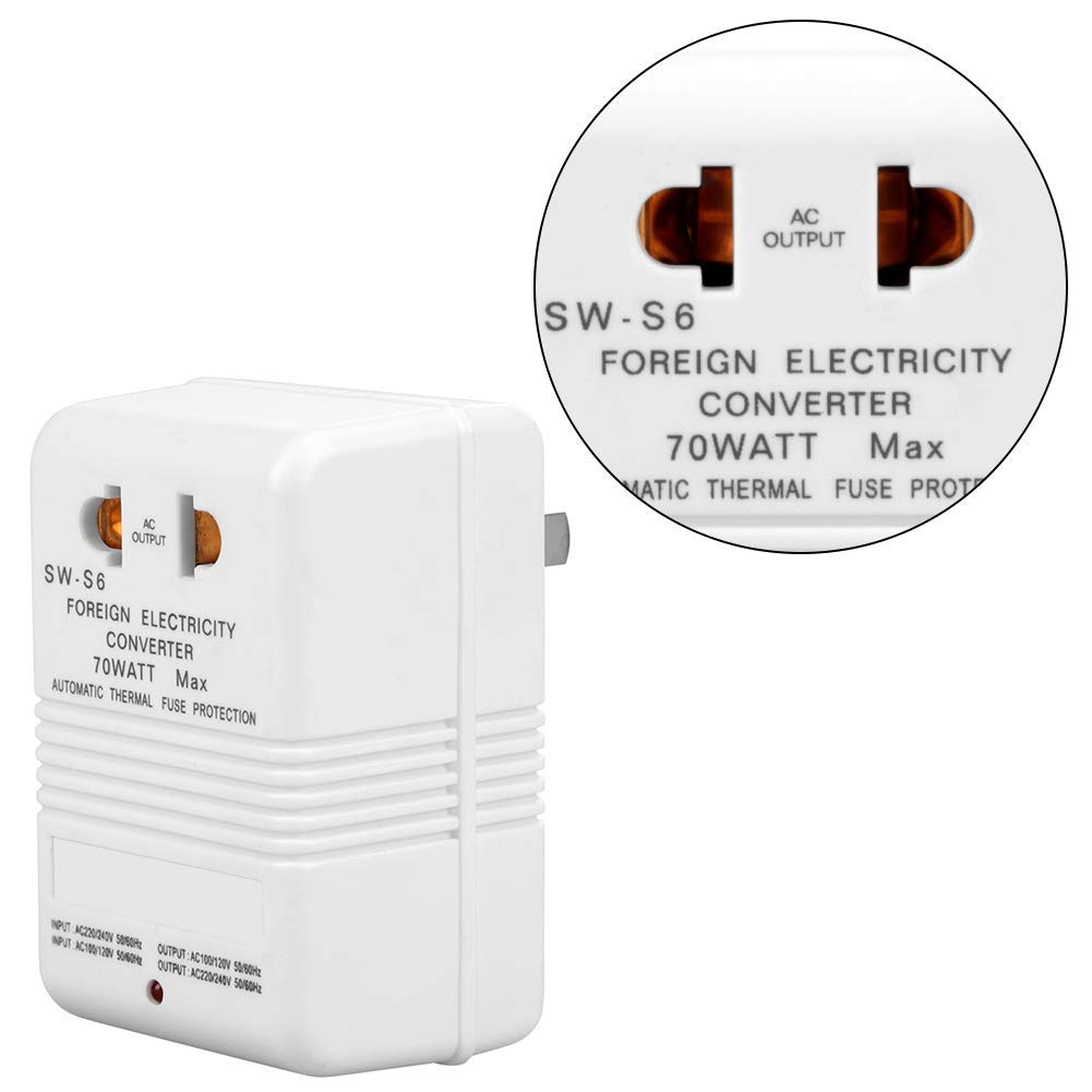 70W 110V/120V to 220V/240V StepUp& Down Voltage Converter Transformer (CN Standard Plug)