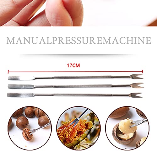 20 Pcs Robust and Lobster Forks, Sea Food Tools Set, Nut Cracker, Nut Picker Tool Fruit Fork Stainless Steel Walnut Clip Silver Colour Kitchen Gadgets