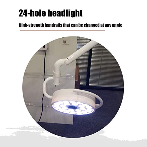 72W LED Stomatology Cold Light Shadowless Lamp Surgical Wall-Mounted Lamp Beauty Tattoo Pet Surgery Shadowless Light 24 Bulbs
