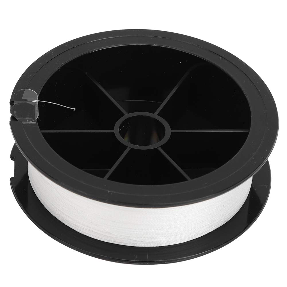 100M Fishing Line,Durable Pe Fish Line,Not Easy to Roll 4 Weave Anti Bite Strong Tension Tackle Accessory(3.5in-White 1.0)
