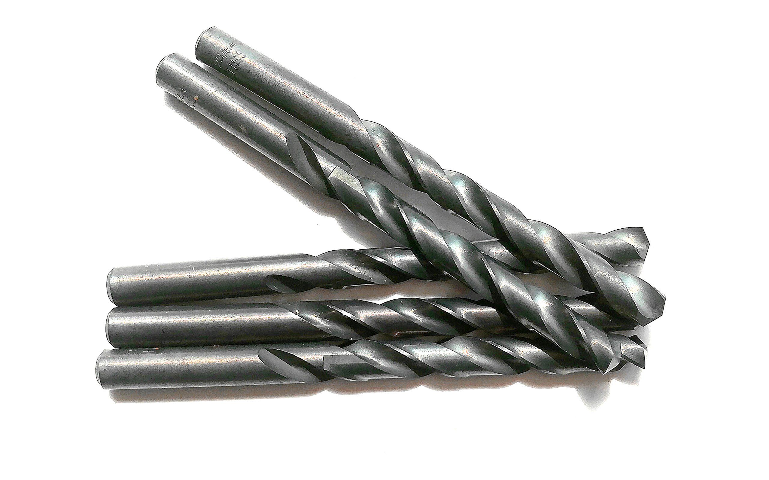 5PCS 1/2" Black Oxide Twist Drill Bits