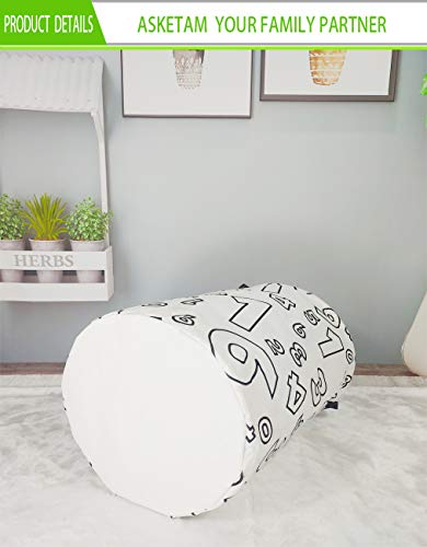 ASKETAM Baby Laundry Basket, Durable, Large Capacity, Lightweight, Portable, Waterproof