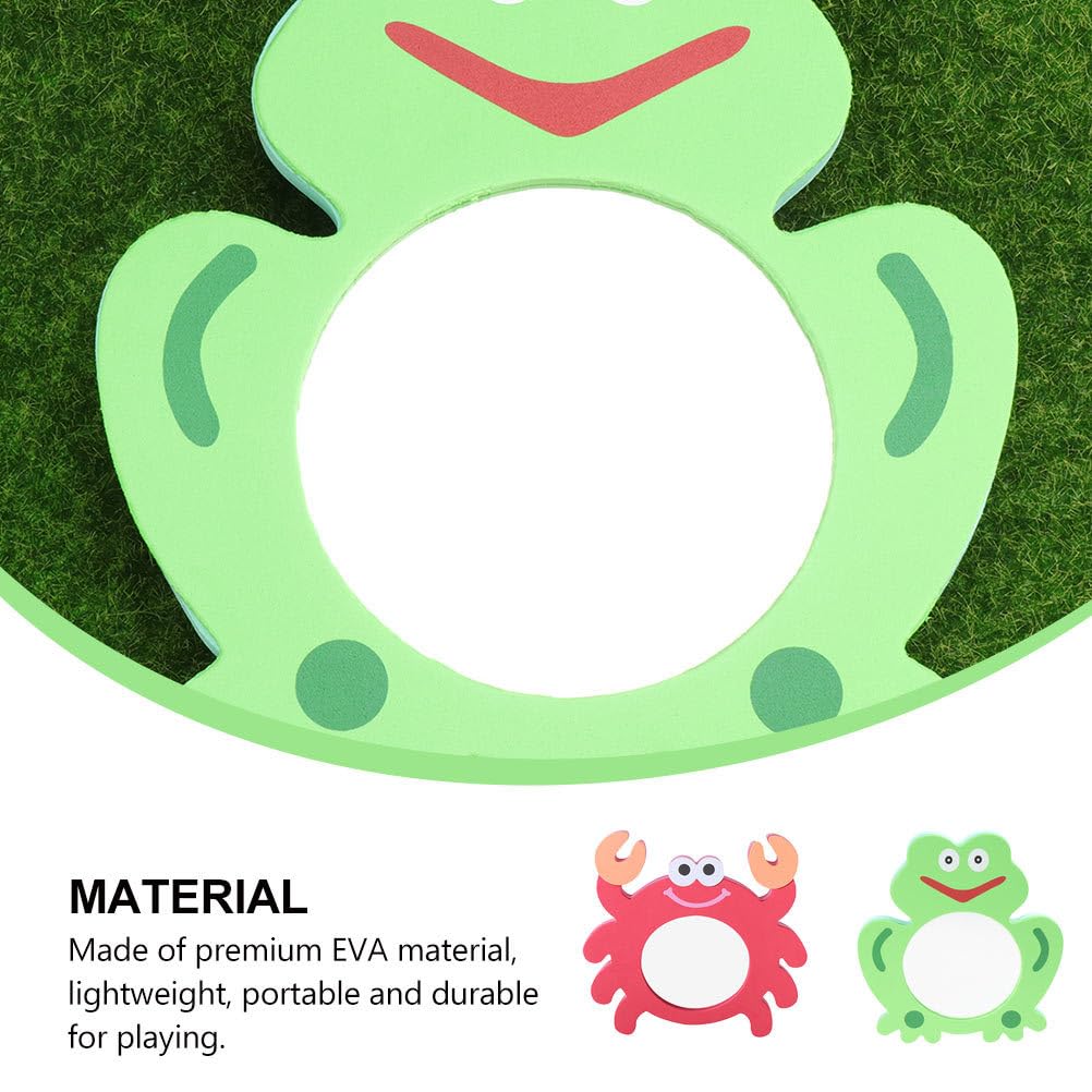 2pcs Mirror Bath Toy Baby Toddler Cartoon Frog Crab Mirror Bathing Plaything Water Toy for Kids Toddler