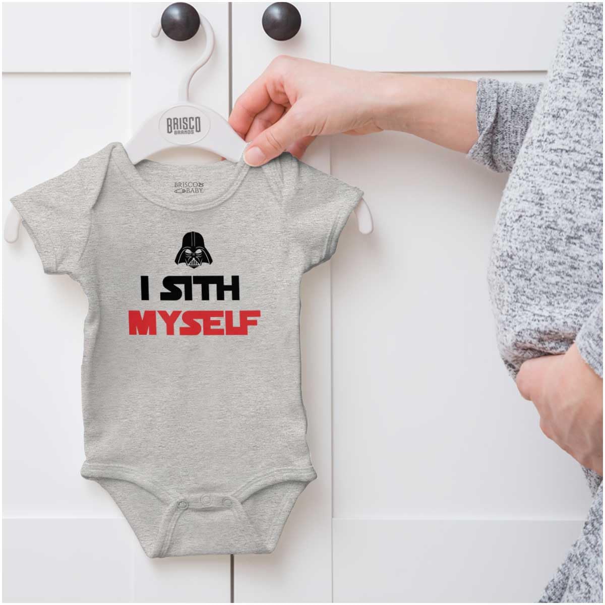 Brisco Brands Spaced Myself Dark Galaxy Nerd Baby Romper Boys or Girls