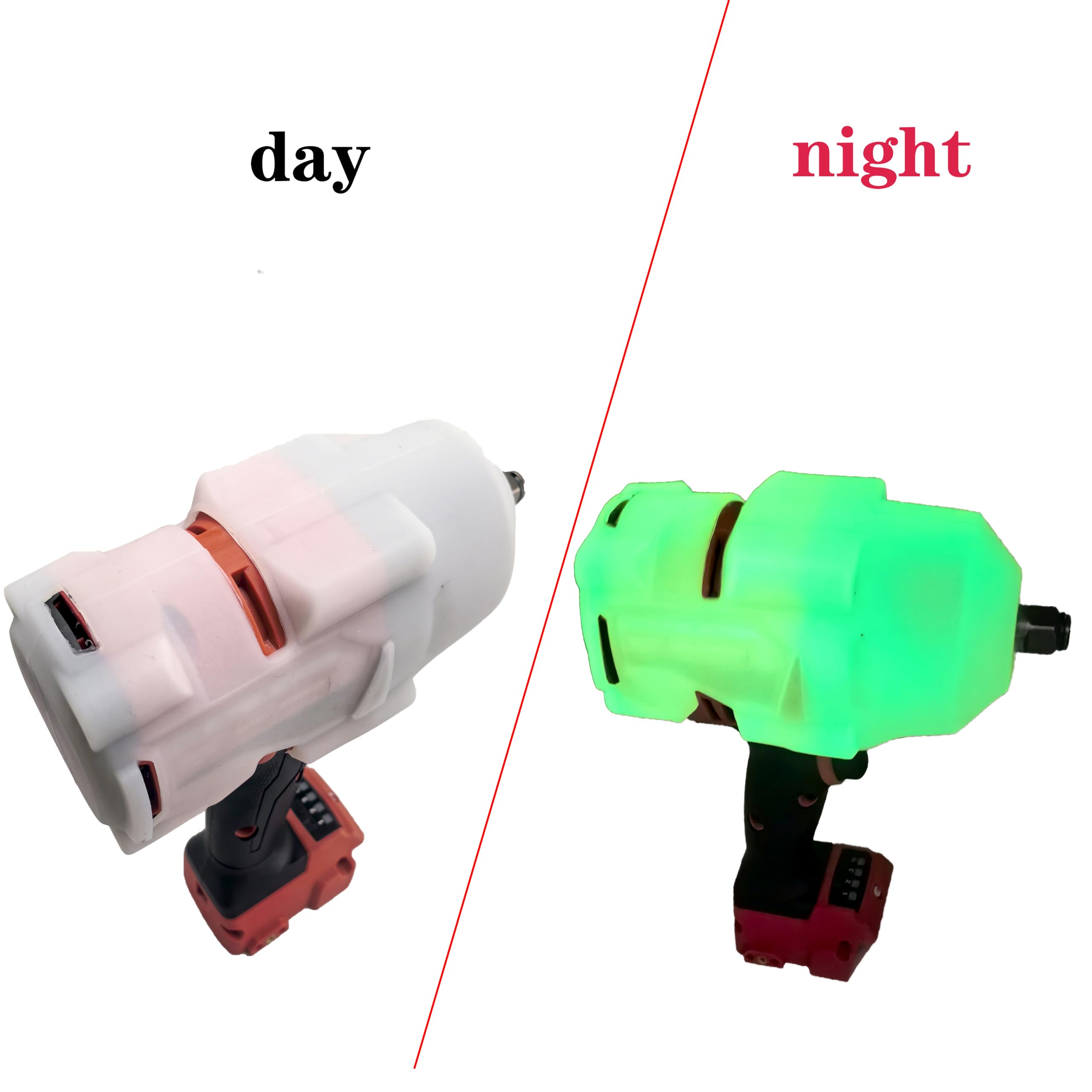 1pcs 49-16-2767 Impact Protective Boot for Milwaukee M18 1/2 FUEL Torque Impact Wrench 2767-20 & 2863-20 Electric Tools (noctilucent)