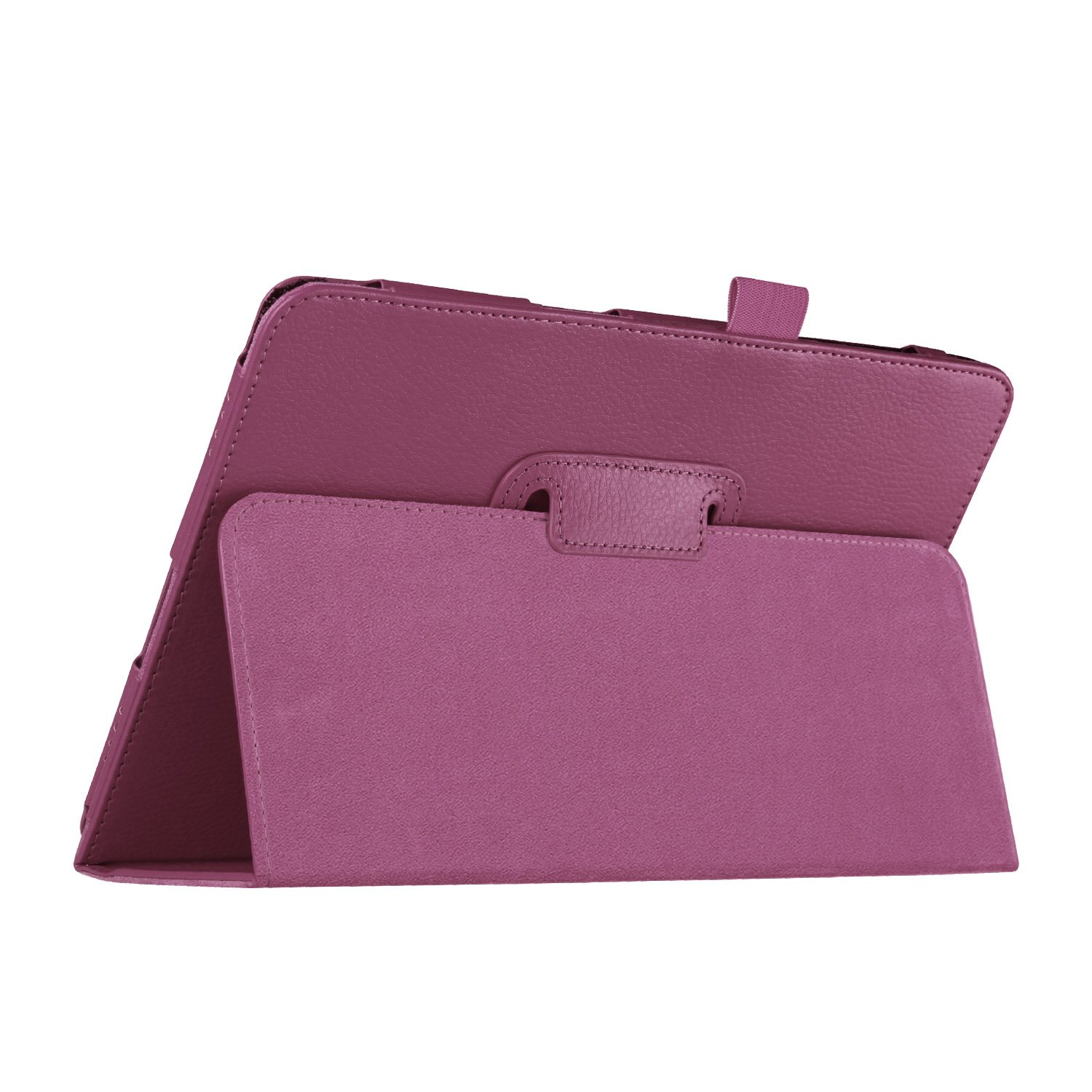 Asng for Samsung Galaxy Tab A 8.0 2015 Case - Slim Folding Cover Case with Auto Wake/Sleep and Stylus Pen Loop for Galaxy Tab A 8.0 Tablet SM-T350 2015 Release (NOT FITS 2017 Tab A 8.0) (Purple)