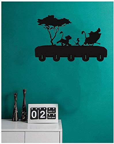 Hakuna Matata Wood Key Holder, Key Rack, Sweet Home Hook Hanger and Multiple Personalized Design Key Rack for Home, Entryway, Living Room, Bathroom, Kitchen(A3)