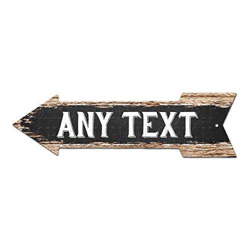 Any Text Any Name Initial Customize Personalize Left Arrow Man CAVE Street Sign Chic Rustic Street Plate Sign Bar Cafe Restaurant Shop Home Man cave Decor Gift Sign