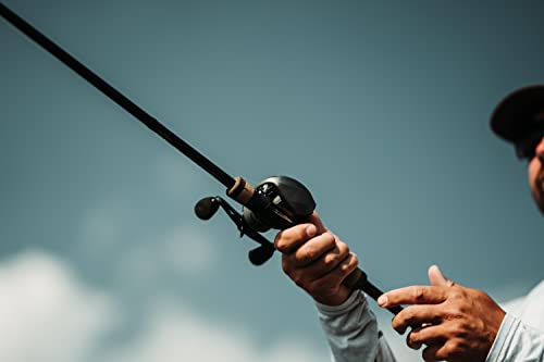 13 FISHING - Inception Slide Baitcast Reel - 8.1:1 Gear Ratio - Left Hand Retrieve (Fresh+Salt) - INSLD2-8.1-LH, Gray