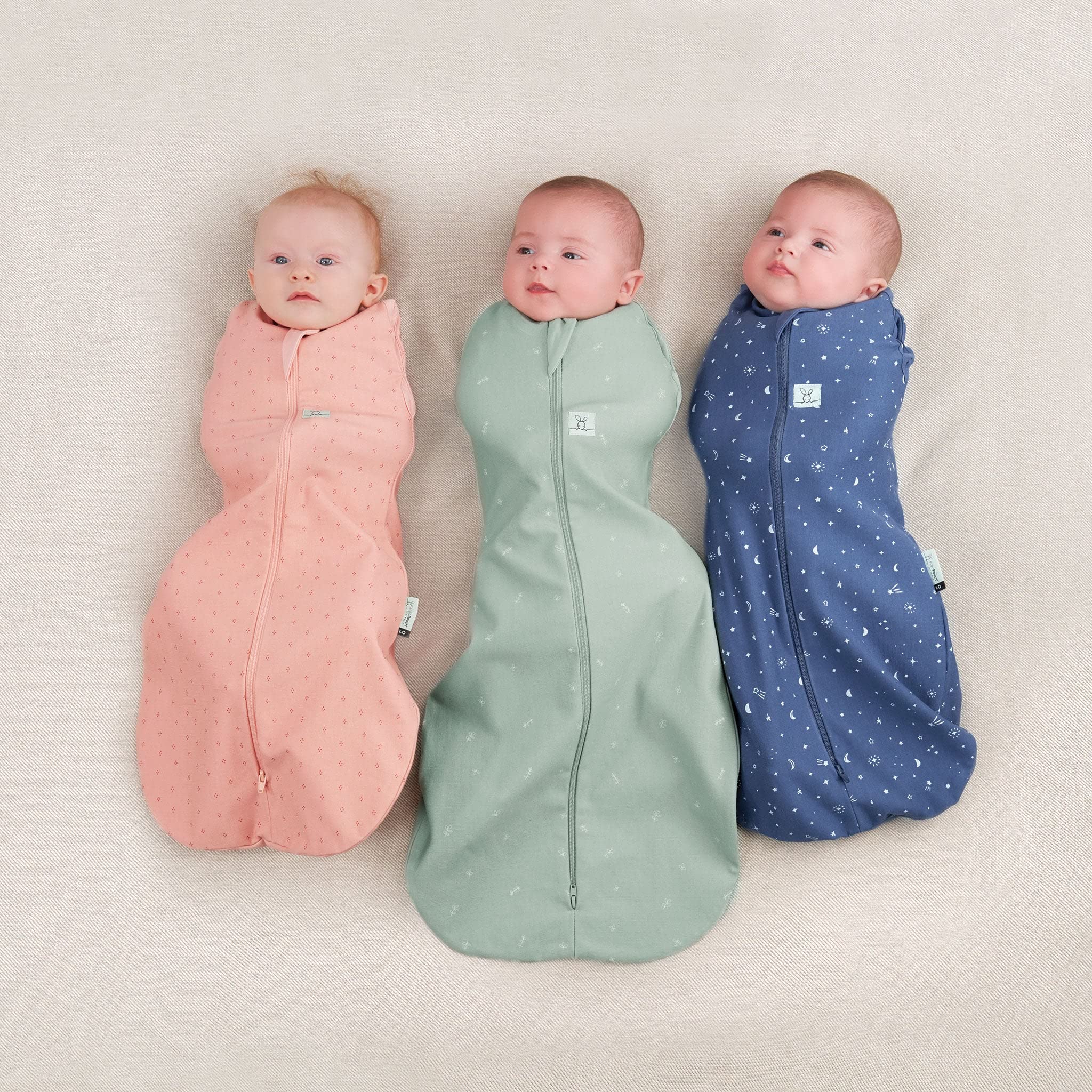 ergoPouch 0.2 TOG Cocoon Baby Sleep Sack 0 Months, Swaddle Sleeping Bag, Temperature Control Wearable Blanket (Sage)