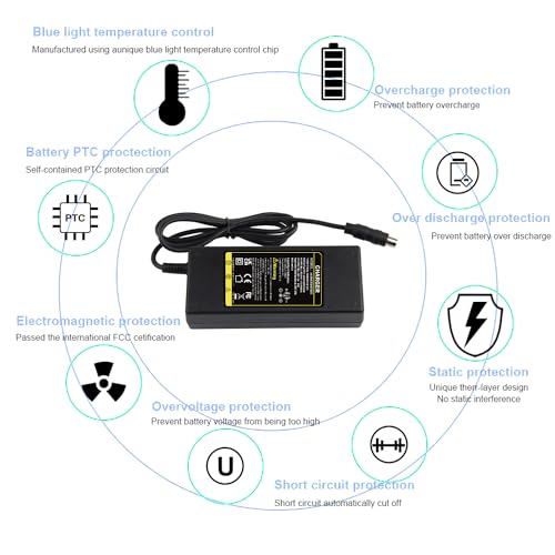 84W 42V 2A Charger for Bird Lime Lime-S Skip Spin Xiaomi M365 - Electric Scooter Charger - Brid Charger,Lime Charger- 1 Pin