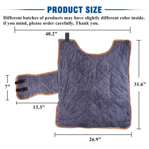 2 of Calf Blanket Winter Adjustable Calf Coat Waterproof Oxford Fabric with Belly Band for Farm Livestock