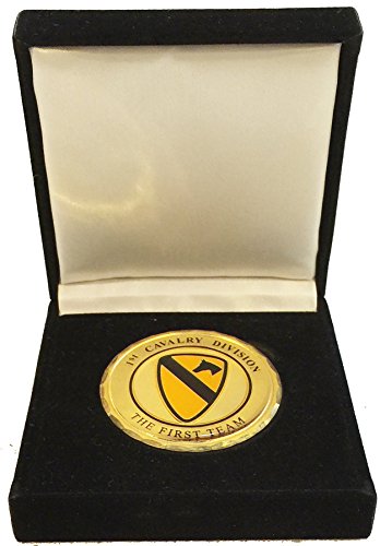 1st Cavalry 2 inch coin with velvet presentation case
