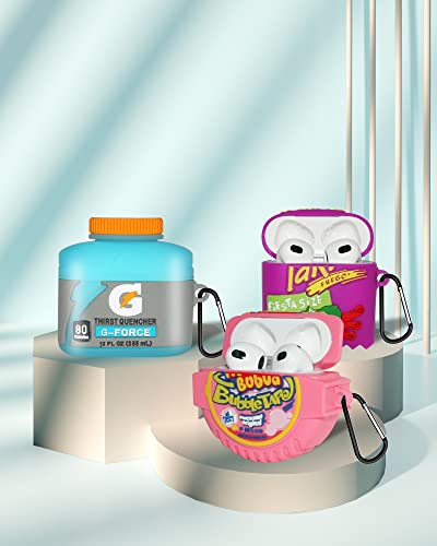 3Pack Funny Case for AirPods 3rd Generation Accessories Set 【for 2021 Released 3st Gen】 W/Takis Potato&Sport Water&Bubble Gum Air pods 3 Silicone Cover, Cute 3D Cartoon Food for AirPods 3rd Gen Case