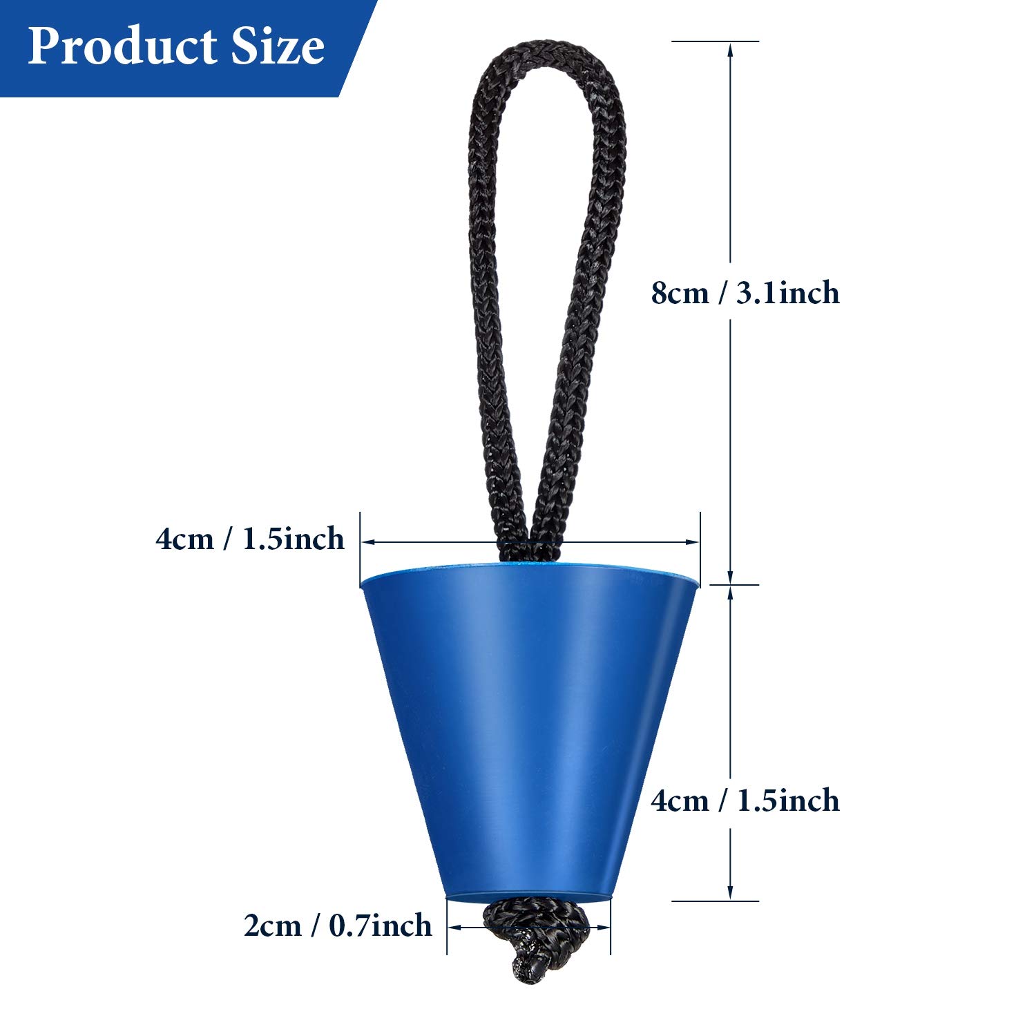 12 Packs Universal Kayak Scupper Plug Kit for Native Kayaks Wilderness Systems Kayaks Perception Kayaks and More (Black)