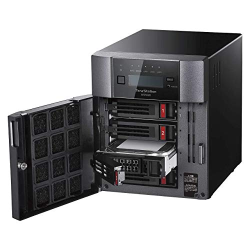 BUFFALO TeraStation WS5420DN Windows Server IoT 2019 8TB (4x2TB) Desktop NAS with Hard Drives Included / 4 Bay / 10GbE / Storage Server / NAS Storage / Network Storage / File Server / Windows Storage