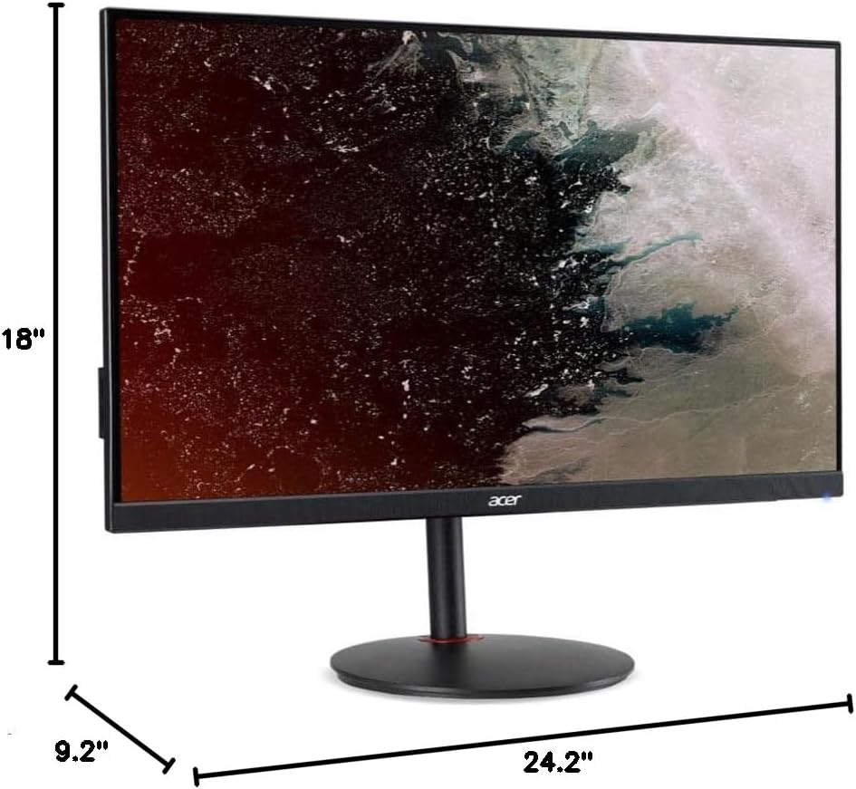 Acer Nitro XV272U Vbmiiprx 27" Zero-Frame WQHD 2560 x 1440 Gaming Monitor | AMD FreeSync Premium Agile-Splendor IPS Overclock to 170Hz Up 0.5ms 95% DCI-P3 1 Display Port & 2 HDMI 2.0