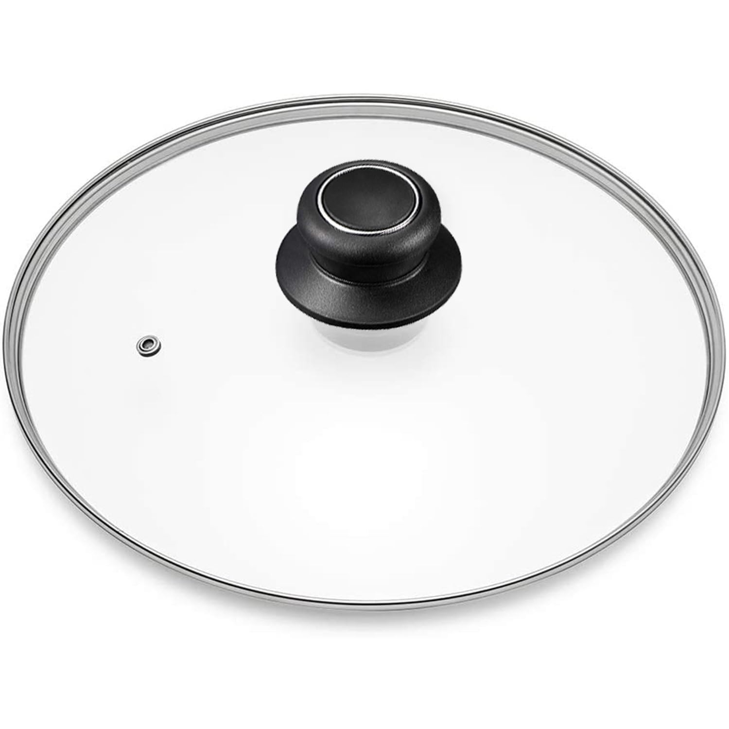 13 Inch Pan Lid Tempered Glass Pot Lid Replacement Pan Cover for Cast Iron Skillets, Frying Pans, Pots and Wok, Clear