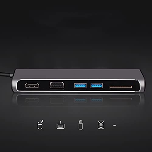 SHYPT Docking Station Expansion Notebook Type-C Docking Station Expands USB Adapter Mobile Phone Converter