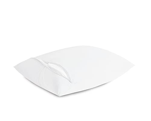 ALEXANDRA'S SECRET HOME COLLECTION Microfiber Pillowcase with Zipper, Pack of 2 Soft and Comfort Pillow Cases (Standard, White)