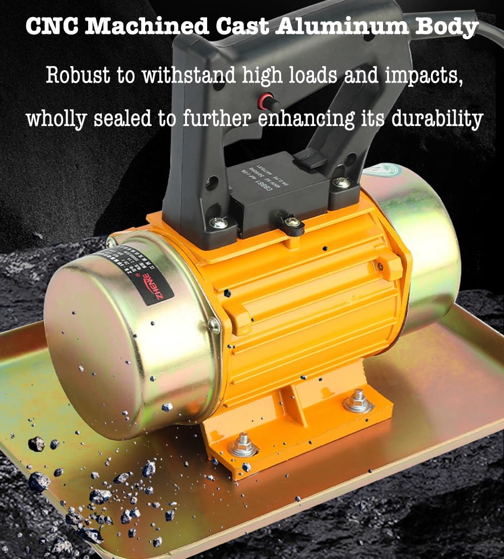 250W Concrete Vibrator, Electric Concrete Finishing Tools, Portable Handheld Cement Mortar Vibrador, 3500RPM Power Trowel Machine, Single Phase Cement Vibrating Machine