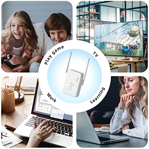 2023 WiFi Extender,WiFi Extenders Signal Booster for Home Covers Up to 8000 Sq.ft and 40 Devices,1.2Gbps Dual Band 2.4G/5G WiFi Range Extender WiFi Booster and Signal Amplifier