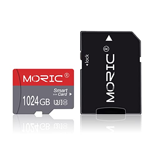 1TB Micro SD Card with Adapter 1024GB Memory Card for Smarphone/Computer Game Console/Dash Cam/Surveillance/Drone