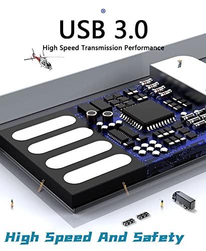 304 Stainless Steel USB 3.0 Flash Drive with Metal Lanyard/Key Chain,20Mb/S High Speed Data Transmission,32GB 64GB 128GB (64GB,Silver)