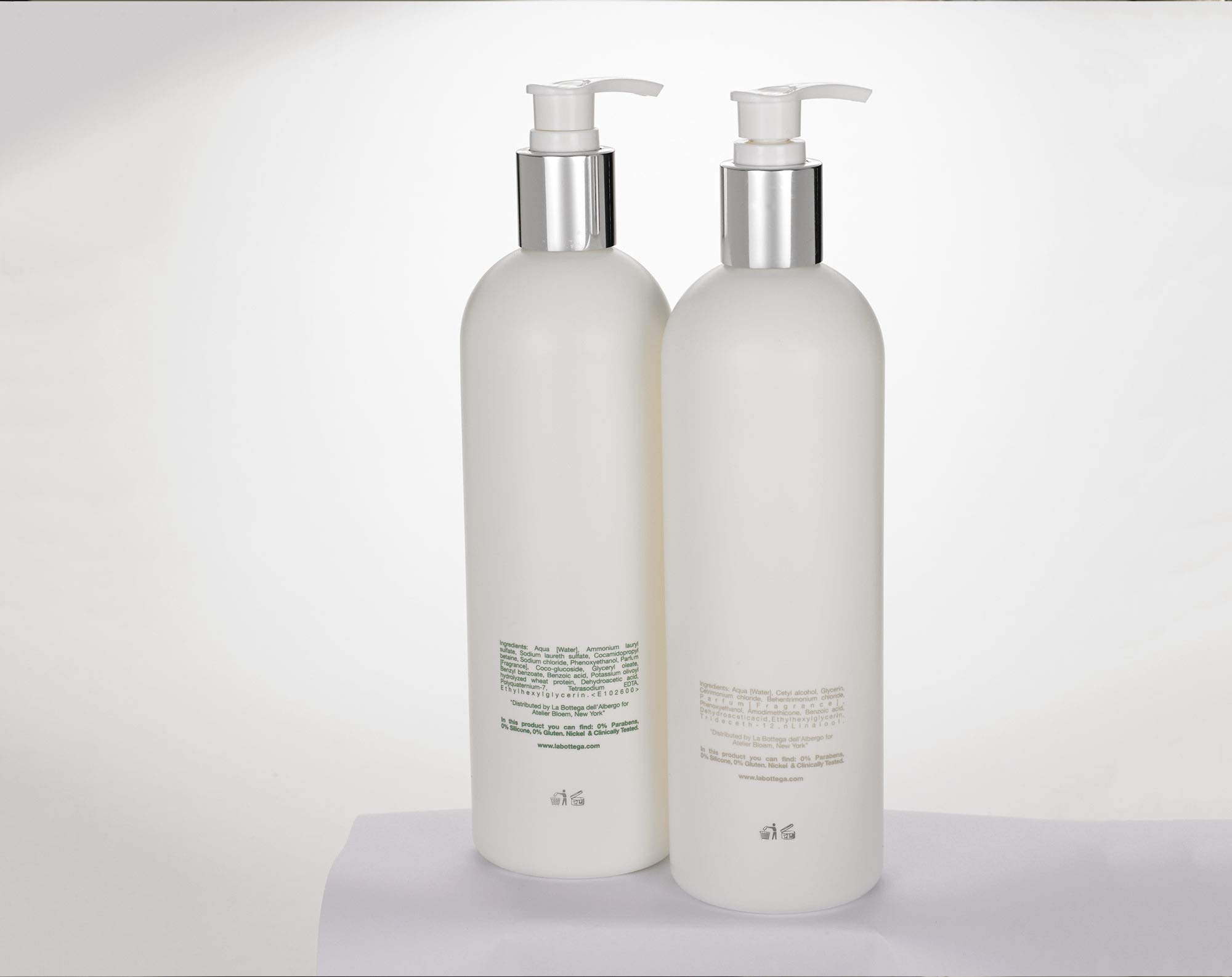 Atelier Bloem Hair Care Set with Oolong Tea Shampoo and Geranium Conditioner - Kimpton Hotel Collection - 16 oz. Bottles