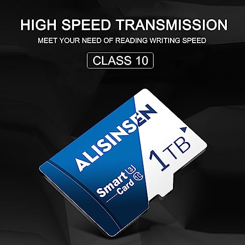 1TB Micro SD Card,TF Card 1TB Memory Card Class 10 Micro SD Memory Cards 1TB High Speed with SD Card Adapter for Android Smart-Phones,PC&Camera