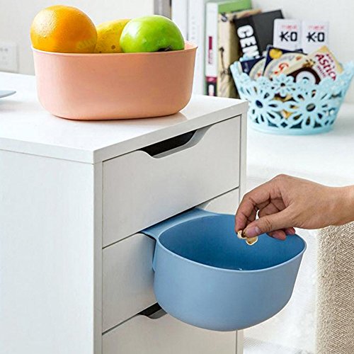 angel3292 Over The Cabinet Door Hanging Waste Basket,Hanging Garbage Waste Bin Trash Barrel Storage Container Trash Can Storage Basket Green