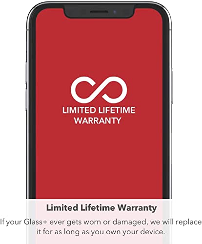 ZAGG InvisibleShield Glass+ Screen Protector β HD Tempered Glass for iPhone XS/X β Impact & Scratch Protection - Easy to Apply Tools Included - 2 PACK
