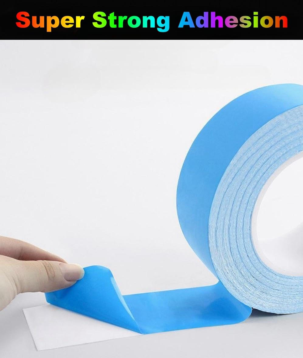Double Sided Tape Heavy Duty 2 inch x 50FT Thermal Adhesive Tape Insulation/ High Temp Resistant Two Sides Super Sticky Fabric Tape for Mount Heatsink, DIY Crafts Make, Fixed Carpet, Woodworking Item
