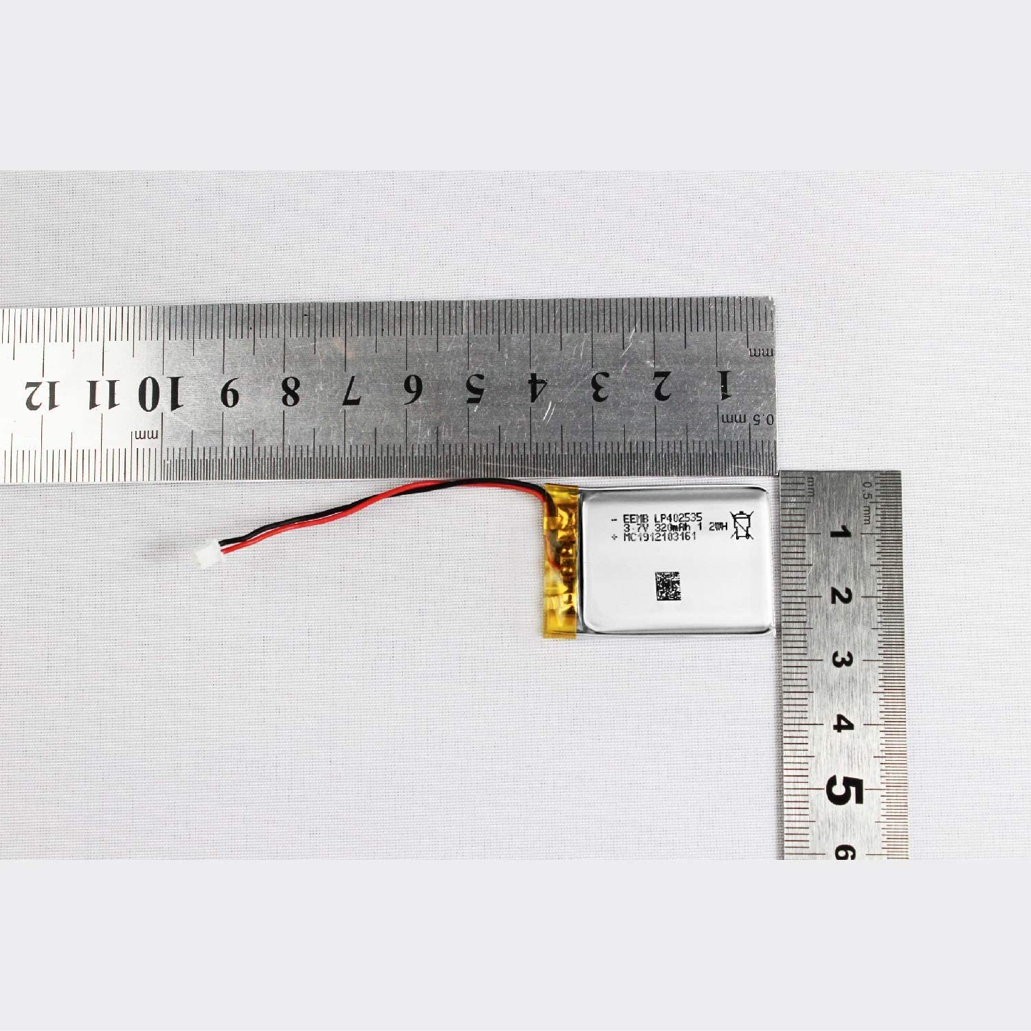 EEMB Lithium Polymer Battery 3.7V 320mAh 402535 Lipo Rechargeable Battery Pack with Wire Molex Connector for Speaker and Wireless Device- Confirm Device & Connector Polarity Before Purchase