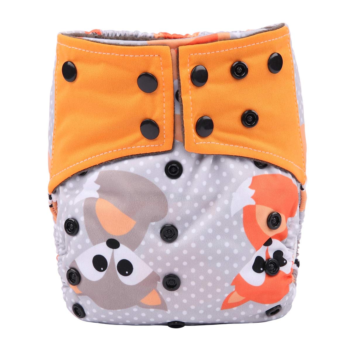 3 AIll in One Night AIO Cloth Diaper Nappy Sewn in Insert Reusable Washable (Sushi Pineapple)