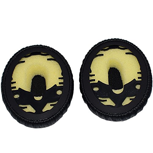 Alitutumao QC3 Ear Pads Headphones Replacement Earpads Memory Foam Ear Cushion Cups Compatible with Bose QuietComfort 3 On Ear Headphones (Black)